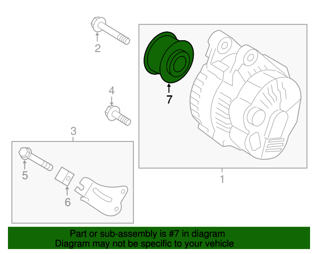 2014-2015 Hyundai Tucson Alternator Pulley 37320-2E010 ...