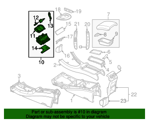 2003-2009 Mercedes-Benz Ash Tray Housing 209-680-05-50-9051 ...