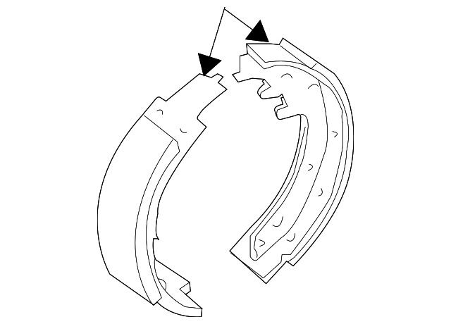 2015-2020 Nissan Rogue Park Brake Shoes D4060-4BA1A | Sullivan Brothers ...