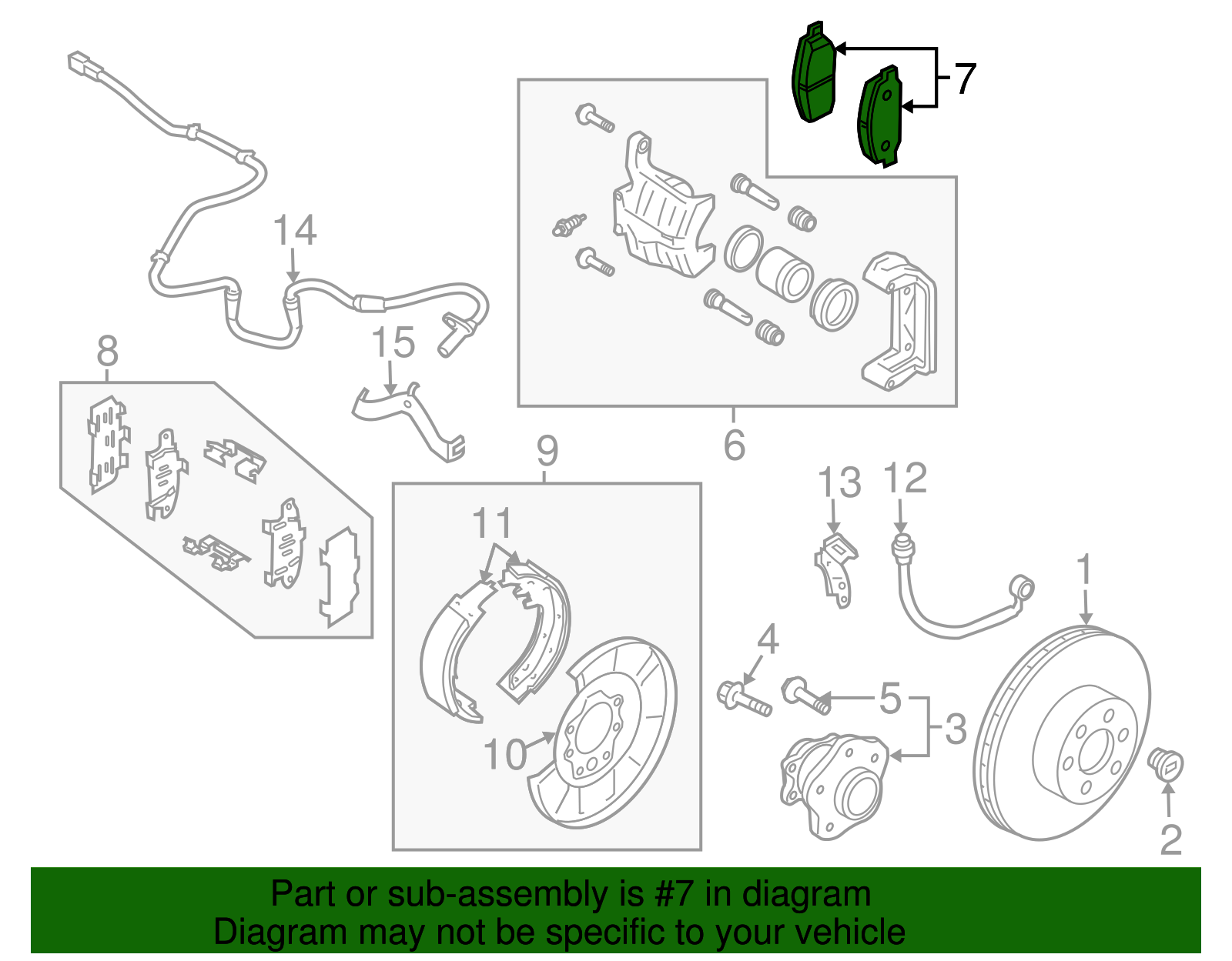 D4060-4CU2A - Brake Pads Rear 2014-2021 Nissan | Nissan Parts ...