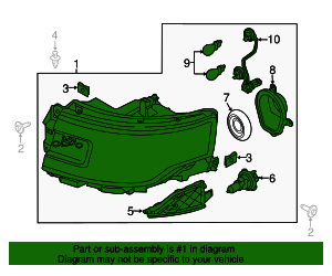 2013-2019 Ford Flex Composite Assembly DA8Z-13008-A | OEM Parts Online