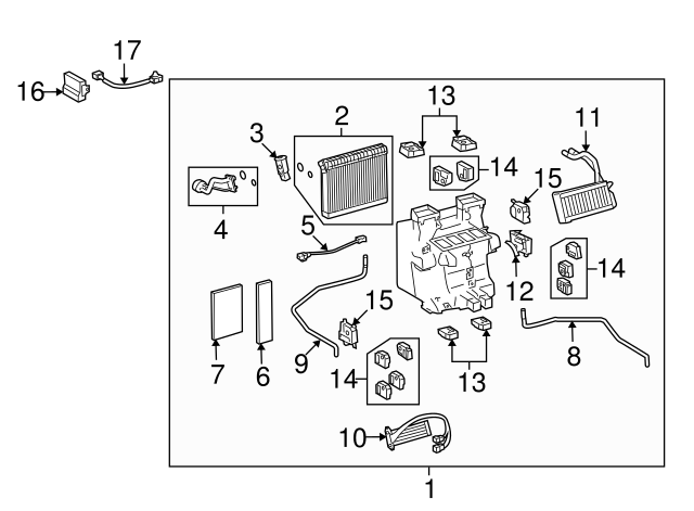 2013-2021 Lexus HVAC Air Inlet Door Actuator 87106-50550 ...