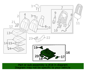88500-L3040 - Seat Adjuster - 2021-2022 Kia K5 | Kia Auto Parts