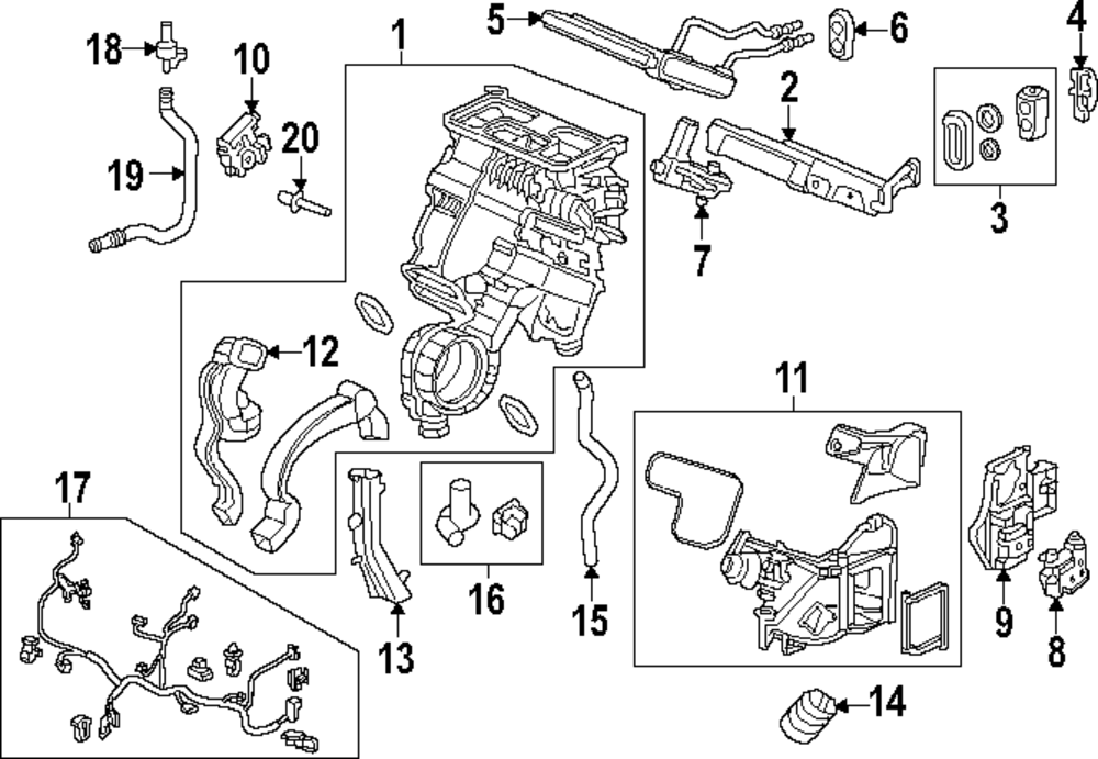 79205-TYA-A42 - 2024-2025 Honda Pilot - Air Duct | Genuine Honda Parts