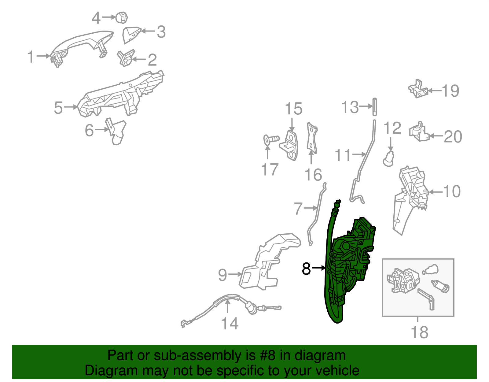Genuine OEM Door Lock Actuator Motor | 099-720-63-01 | Fits Select 1995 ...