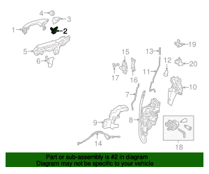 Cover, Door Handle 099-760-28-00-64 | Mercedes-Benz Parts