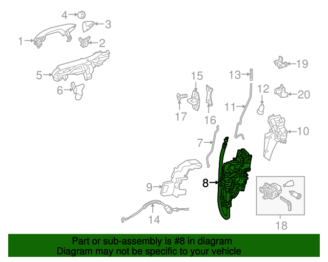 2015-2024 Mercedes-Benz Lock Assembly 0997206801 | Mercedes-Benz Parts ...
