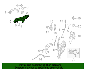 099-760-15-00 - Handle Base 2015-2020 Mercedes-Benz | Mercedes-Benz USA ...