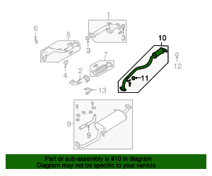 GY06-40-3A0B - Muffler W/Tailpipe - 2002-2006 Mazda MPV | Werner Mazda ...