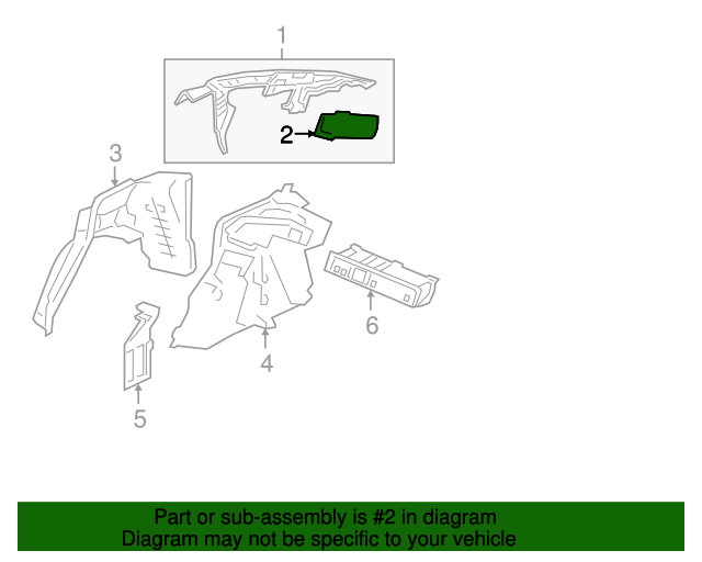 64381-TVA-A00ZZ - Extension, R Rear Pillar (Inner) - 2018-2020 Honda ...