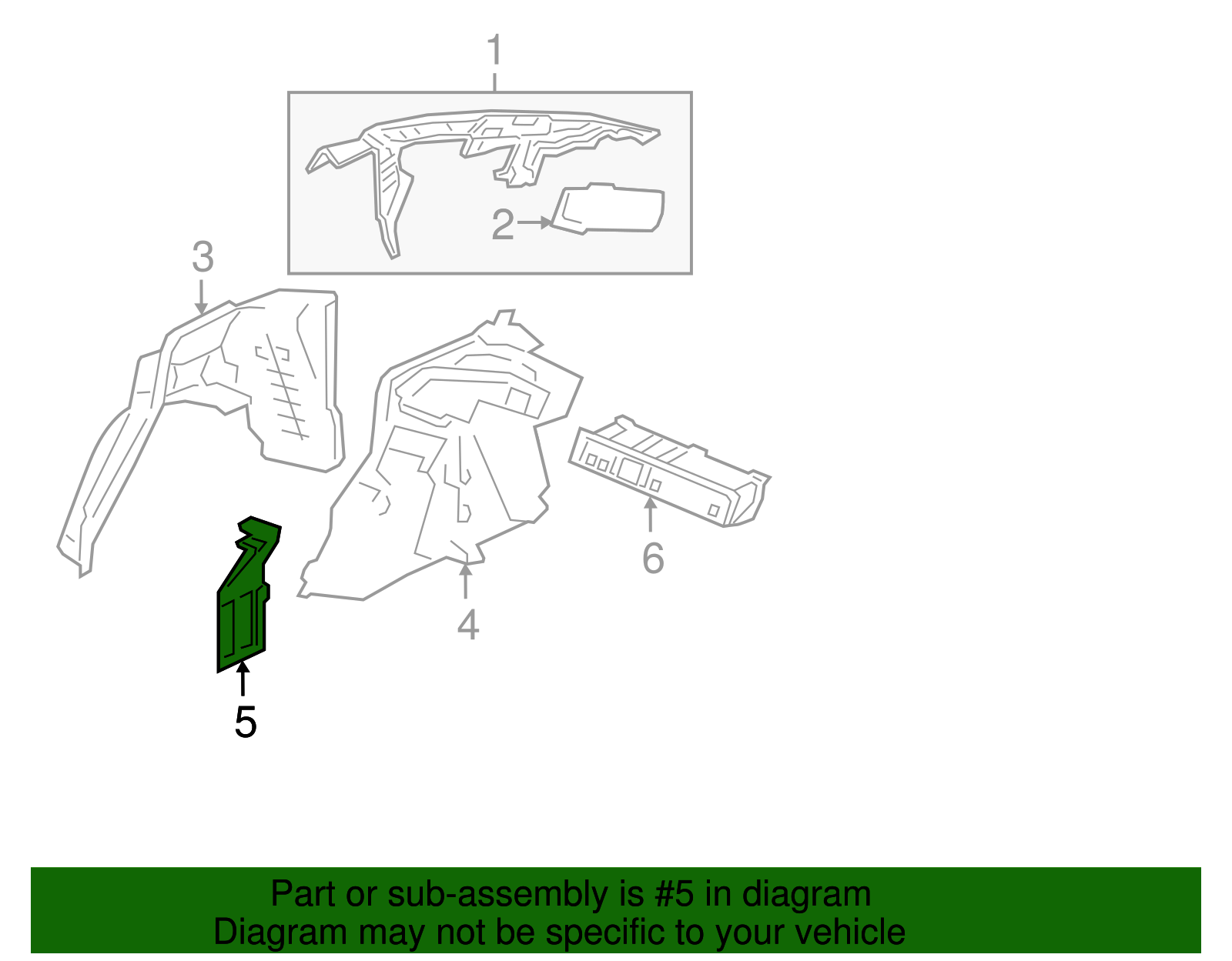 64320-TVA-A00ZZ - Lower Extension 2018-2022 Honda Accord | Honda Parts ...