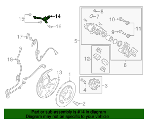 2015-2019 Hyundai Sonata Brake Hydraulic Hose 58737-C1500 | OEM Parts ...