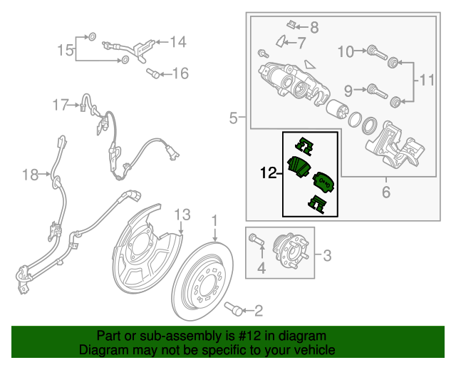 58302-D4A50 - Disc Brake Pad Set 2016-2019 Hyundai Sonata ...