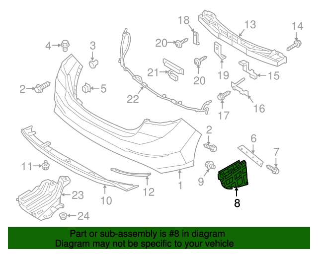 2017-2018 Hyundai Elantra Guard 86652-F2000 | OEM Parts Online