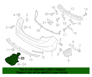 2017-2018 Hyundai Elantra Under Cover 86690-F2000 | OEM Hyundai Parts