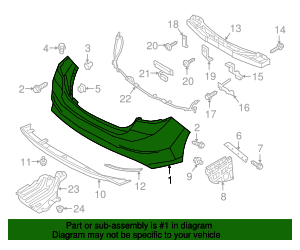 2017-2018 Hyundai Elantra Bumper Cover 86611-F2000 | OEM Parts Online