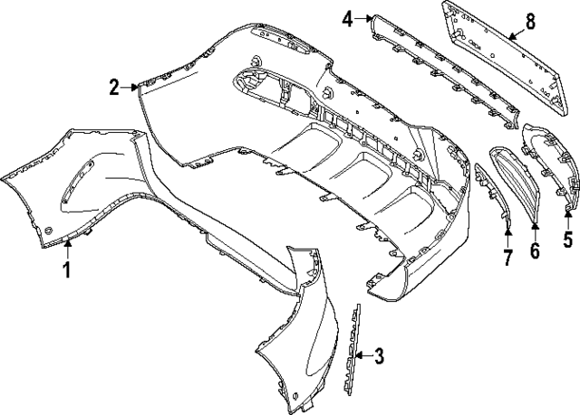 294-885-21-01-9999 - Bumper Cover 2023 Mercedes-Benz | Mercedes-Benz USA Parts