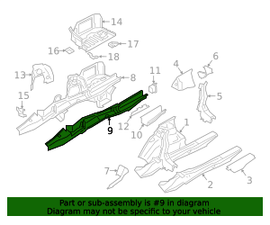 Genuine BMW 41-00-7-487-144 | Lower Rail | FREE Shipping on Most Orders ...