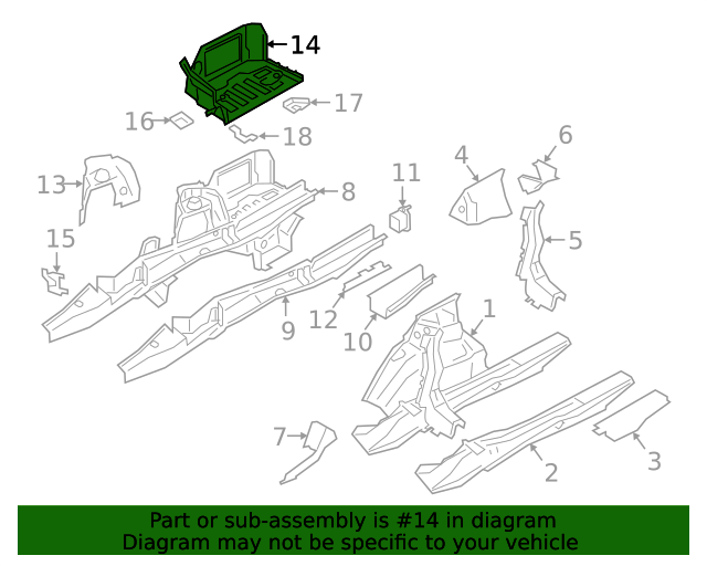 41-00-9-626-541 - Floor Extension 2019-2024 BMW | AutoNationParts.com