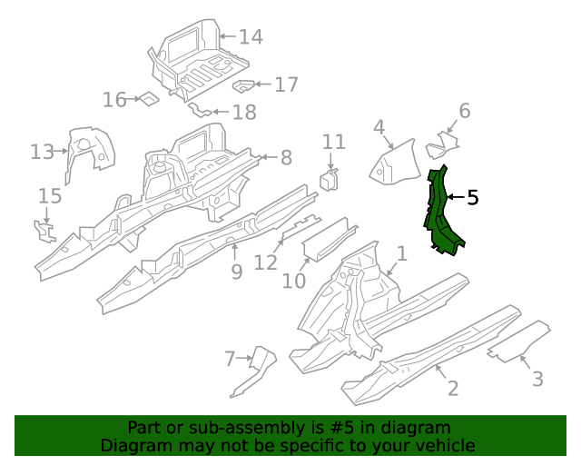 41-00-7-487-206 - Wheelhouse Brace - 2019-2023 BMW | BMWPartsHub