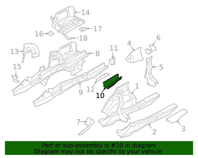 Genuine BMW 41-00-7-488-056 | Rail Extension | FREE Shipping on Most ...