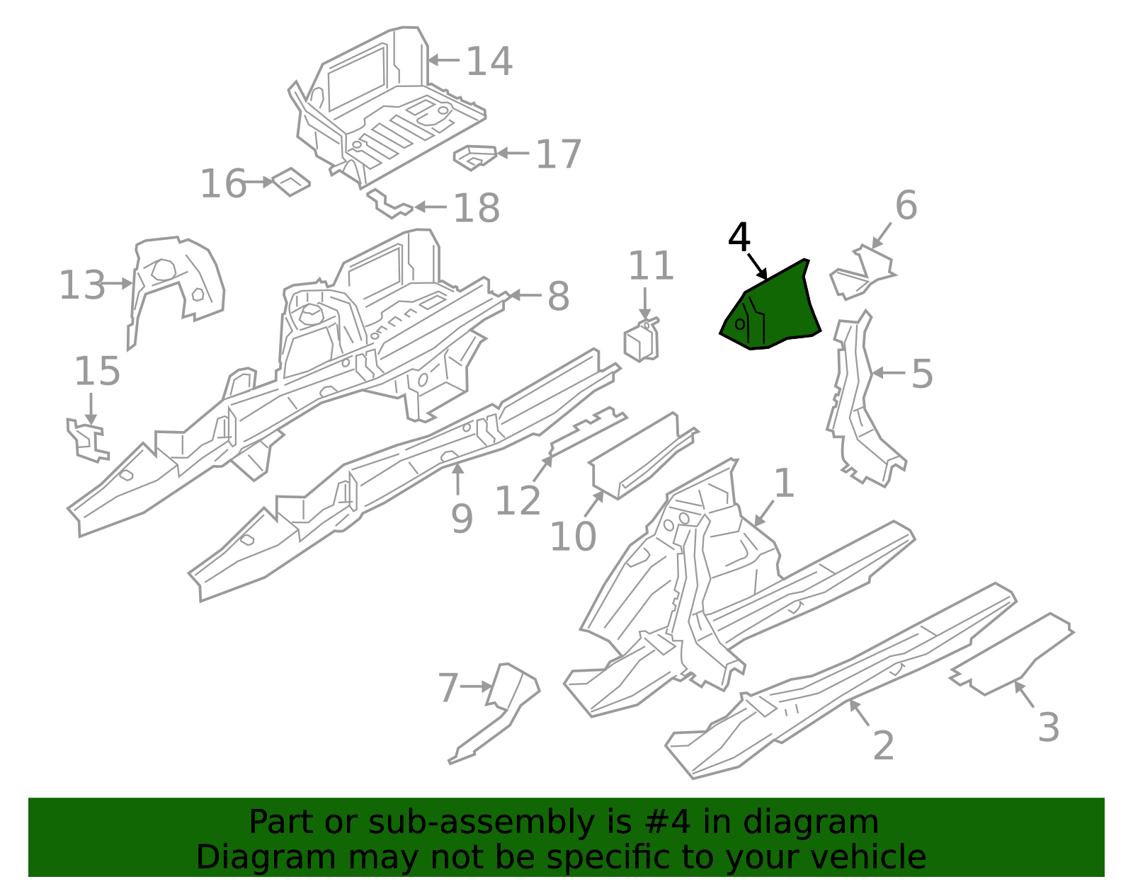 41-00-7-488-070 - Wheelhouse Brace - 2019-2025 BMW | BMW Parts Exchange