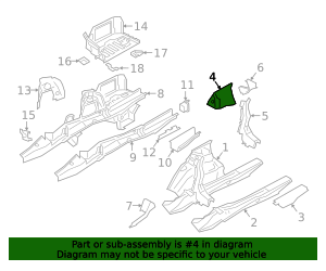 41-00-7-488-070 - Wheelhouse Brace - 2019-2025 BMW | BMW Parts Exchange