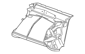 2019-2023 GMC Sierra 1500 Radiator Air Front Lower Baffle 84714865 ...