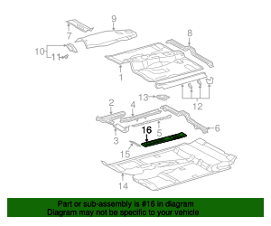 2003-2014 Toyota Heat Deflector 58151-35121 | OEM Parts Online