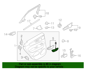 2018-2020 Volvo Handle, Inside 32237012 | TascaParts.com