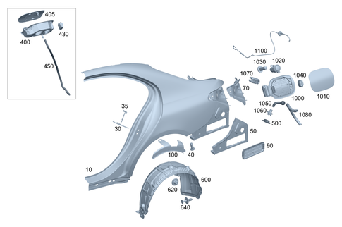Rear Fender for 2018 Mercedes-Benz C300 | Mercedes-Benz USA Parts