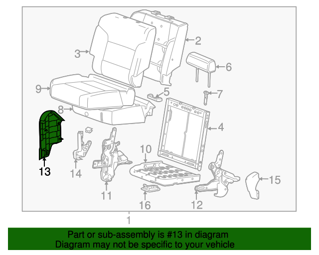2015-2020 GM Outer Finish Panel 22968473 | GMPartsDirect.com