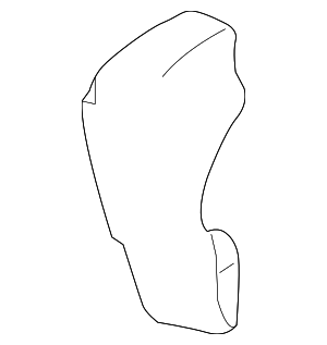 2014-2019 GM Jet Black Rear Driver Side Seat Inner Hinge Finish Cover ...