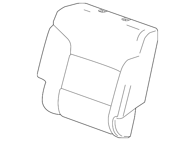 2016-2019 GM Black Rear Passenger Side Seat Back Cover 84550093 ...