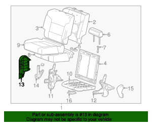 2014-2020 GM Outer Finish Panel 22967837 | GMPartsDirect.com
