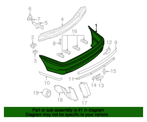 Genuine BMW 51-12-2-492-223 | Bumper Cover | FREE Shipping on Most ...