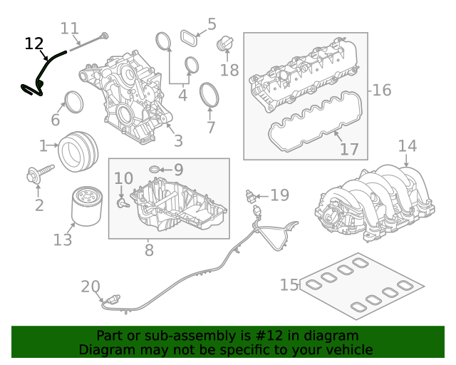 Genuine OEM Ford Part - Tube Assembly LC2Z-6754-A | Genuine OEM Ford ...