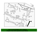 2007-2014 GM Passenger Side Rear Bumper Impact Bar Brace 20899964 GM ...
