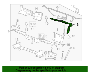 2007-2014 GM Black Driver Side Rear Bumper Step Outer Pad 22792256 ...