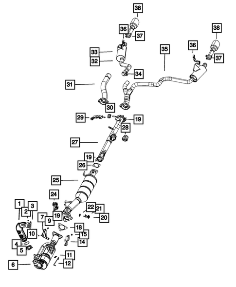 Exhaust System for 2023 Ram 1500 | Mopar Factory Parts