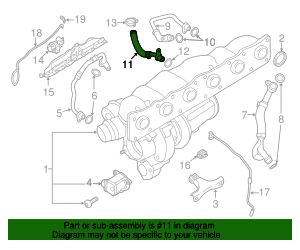 11-53-7-583-902 - Engine Coolant Hose 2010-2015 BMW | AutoNationParts.com