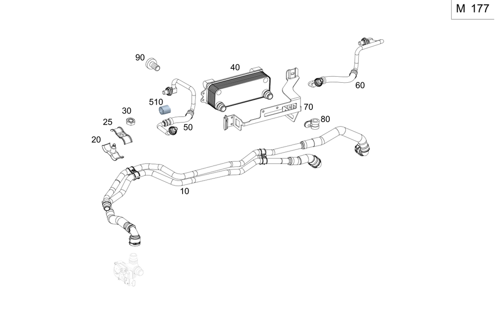463-270-80-00 - Oil Line 2019-2024 Mercedes-Benz | Mercedes-Benz USA Parts