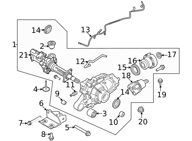 MB3Z-4A058-A - Breather Tube - 2021-2024 Ford Bronco | Lasco Auto Parts