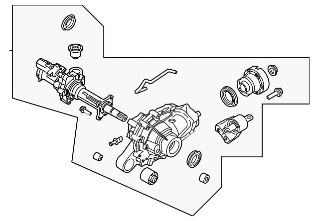 2021 Ford Bronco Differential Carrier MB3Z-4141-F | TascaParts.com