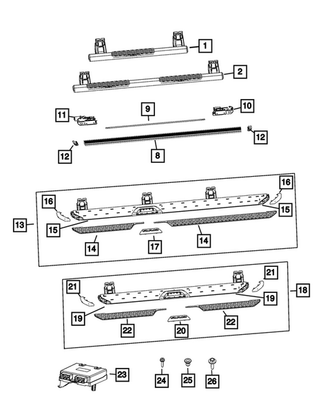 Running Boards and Side Steps for 2025 Ram 2500 | Mopar eStore