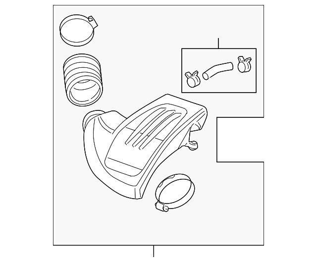 2009-2010 GM Air Cleaner Outlet Duct 25808955 GM | GMPartsDirect.com