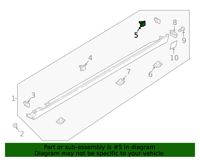 87759-3V000 - Rocker Molding Rear Clip 2012-2022 Hyundai | Group 1 Auto ...