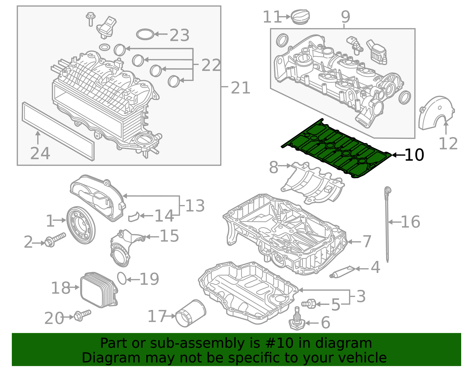 2013-2021 Volkswagen Valve Cover Gasket 04E-103-483-H | OEM Parts Online