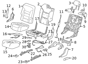 2017-2022 GM Rear Seat Heater Control Module 13523770 | TascaParts.com