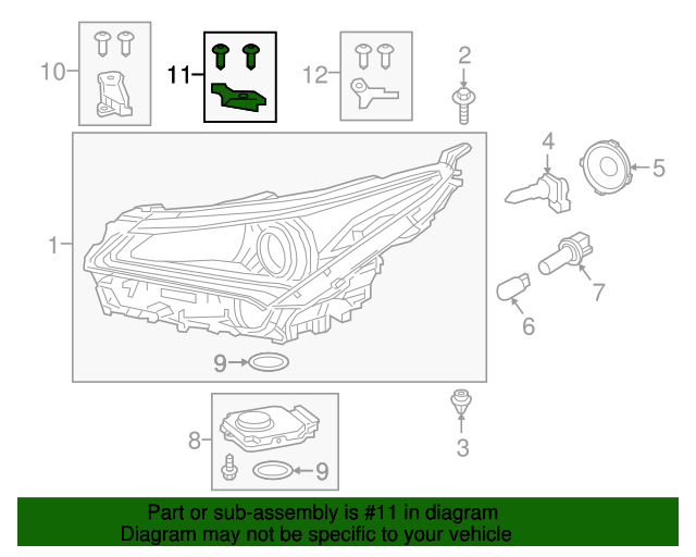 2015-2017 Lexus Repair Bracket 81193-78030 | SSL Parts